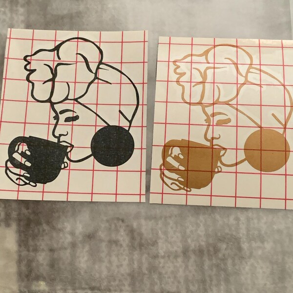 UV DTF Decal African American Beautiful Woman Goddess in Green Ready to ...