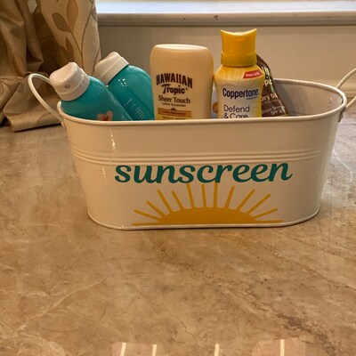 SUNSCREEN Storage Bucket - Etsy