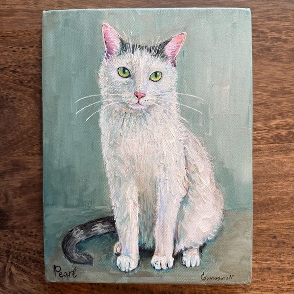 Mini Pond Leaves Painting Original Acrylic Artwork on Canvas Water ...