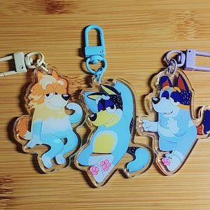 Acrylic Keychains: Heeler Brothers - Etsy