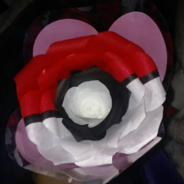 Pokeball Boutonniere, Pokemon Boutonniere, Pokerose, Paper Roses ...