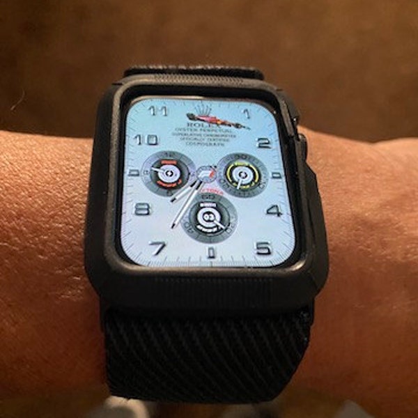 Tefeca Fortitude Series Ultra Wide Hook and Loop Band for Apple Watch ...