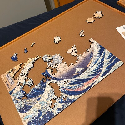 The Great Wave off Kanagawa Jigsaw Puzzle for Adults Hokusai Japanese ...