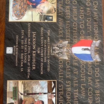 Honor the Achievement Journey of the Cub Scout Plaque, 11x14 Wood ...