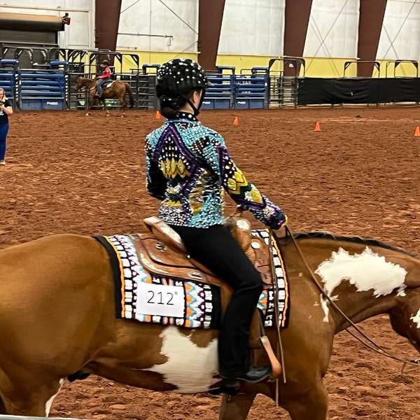 Red Western Pleasure Horse Show Saddle Pad 34×42 Inch - Etsy