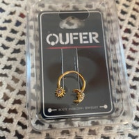 16G Sun & Star Septum Ring/daith Jewelry/cartilage Earring/helix Hoop ...