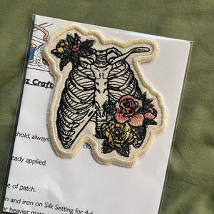 Anatomical Spine Iron on Patch Sew on Patch Embroidery - Etsy