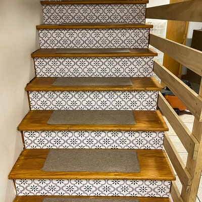 Peel and Stick Wallpaper Stair Riser Decal Removable Stickers for ...