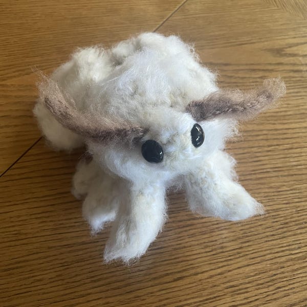 Made to Order! Venezuelan Poodle Moth Crochet Plush Toy, Domestic Silk ...
