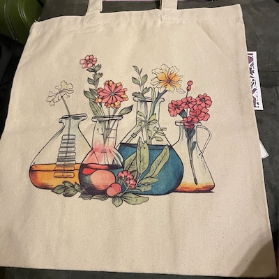 Chemistry Floral Beakers Mouse Pad, Laboratory Science Medical Lab ...