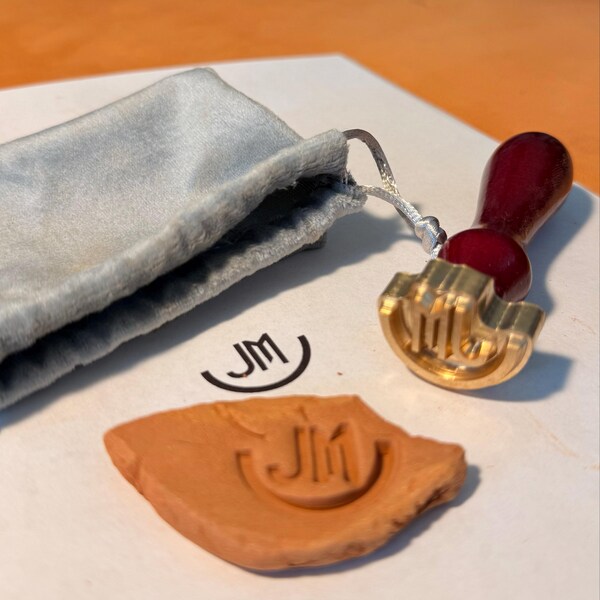 Custom Clay Stamp With Your Name, Personalized Pottery Stamp, Clay ...