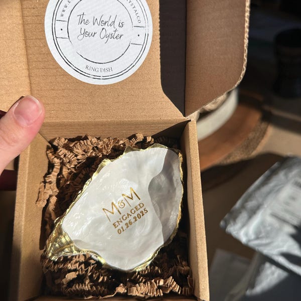 Personalized Oyster Jewelry Dish, Custom Wedding Gift, Trinket Dish ...