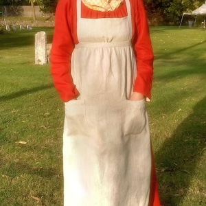 Empire / Regency Dress With Front Clousure, Apron, Cap and Fichu About ...
