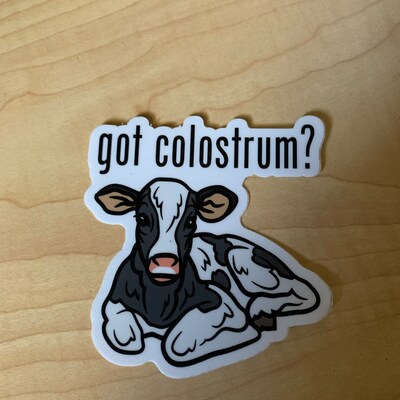 Got Colostrum Sticker, Veterinarian Sticker, Vet Tech Sticker, Cow ...