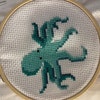 Octopus Cross Stitch Kit Beginners Cross Stitch Kit Mini Cross Stitch ...