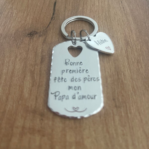 Father's Day Keychain, Father Step Son Keychain, Gift Dad, Father's Day ...