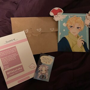 Asmodeus Mini Art Print and Sticker Set - Etsy