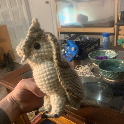 Screech Owl Amigurumi Crochet Pattern, Realistic Plush Bird of Prey ...