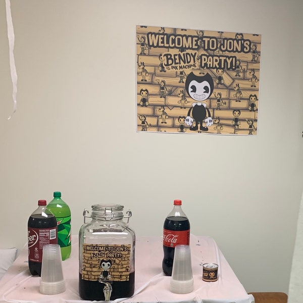Bendy and the Ink Machine Birthday, Digital-personalized-print Yourself ...