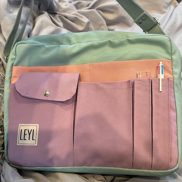 Canvas Utility Pouch, Organizer Journal Pouch, Planner Pouch With Strap ...