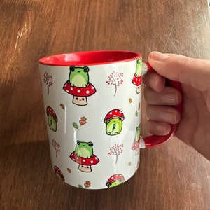 Stabby Frog Mug Frog Mug Cut You Frog Mug Frog Gift Birthday Frog With ...