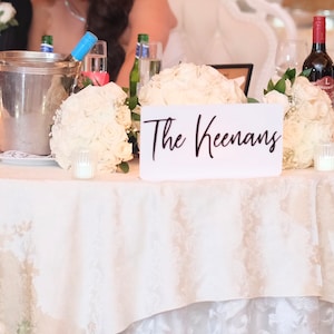 Wedding Head Table Sign Sweetheart Table Sign 3D Couples Sign - Etsy
