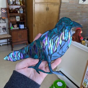 Northern Lights Raven Glass Mosaic - Etsy