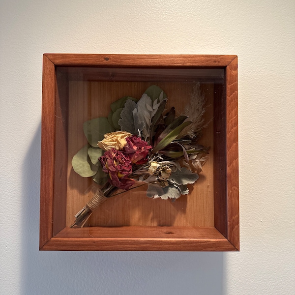 Rustic Pine Wood Shadow Box 12x12 (inside) Keepsake Display Case - Etsy
