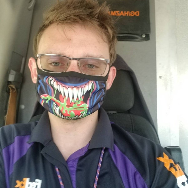 Venom Face Dust Mask | Eddie Brock | Venom | Spiderman | 90s | Symbiote ...