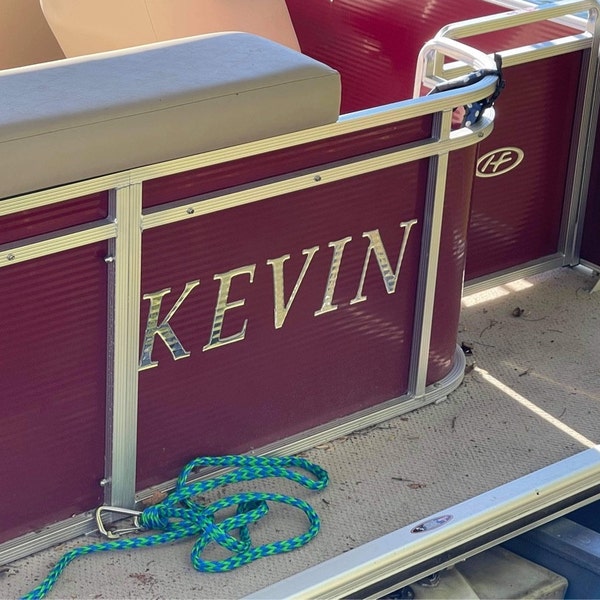Custom Boat Decals Pontoon Name Raised Domed - Etsy