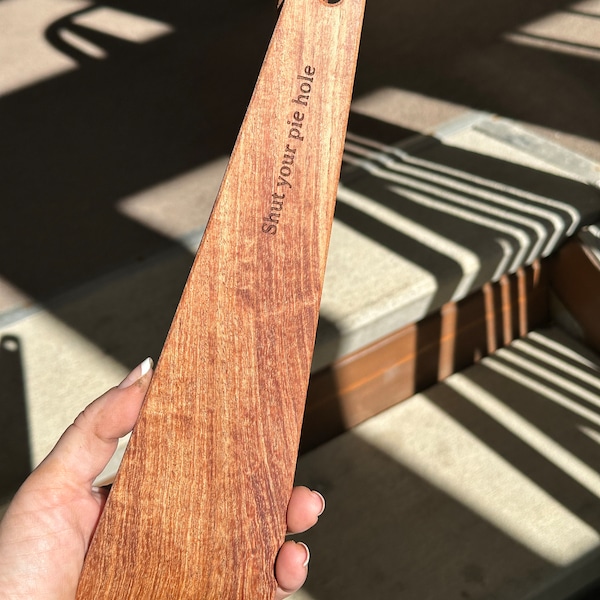 COWBOY SPATULA - Mesquite Wood - Texas Slim, Perfect for Cast Iron and ...