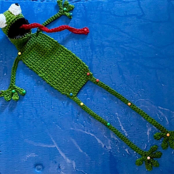 Frog Bookmark Crochet Pattern | Amigurumi PDF Pattern - Etsy