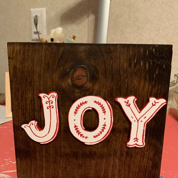 JOY | Joy Cutout | Christmas Joy | Christmas | Unpainted - Etsy