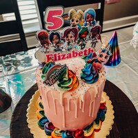 3D handmade Bestie Cake Topper and 2 Mini Topper / Cupcake - Etsy Australia