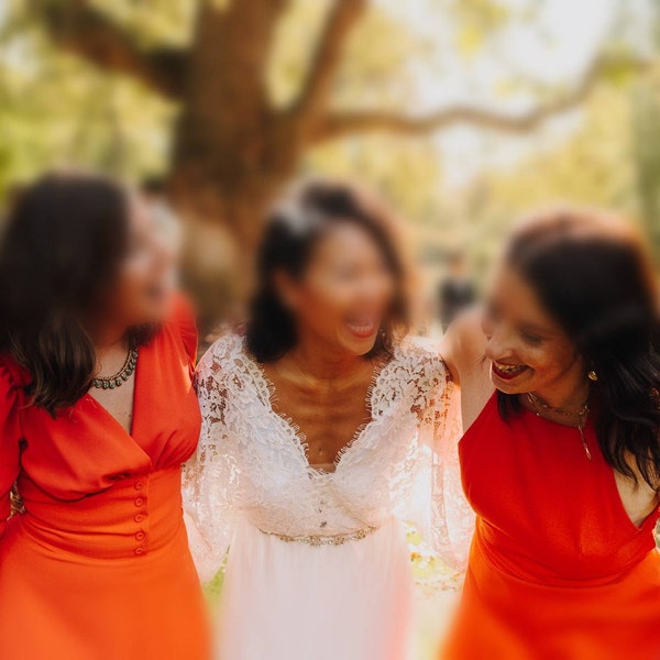 Bridesmaid Robe in Black, Bridesmaid Satin Romper With Ruffle Trim ...