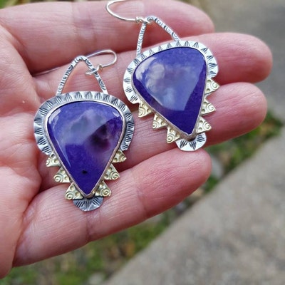 Gemstone Pendant, Neutral Colors - Etsy