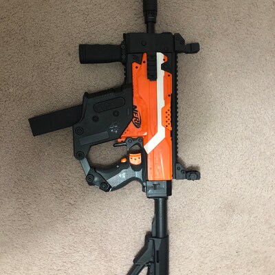 Worker MOD Kriss Vector Imitation Kit Black Combo for Nerf Stryfe ...