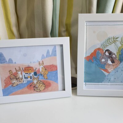 Porg Family A5 Print - Etsy