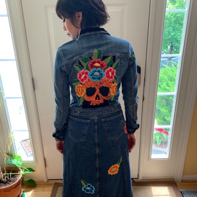 Upcycled Patchwork Denim Duster,boho Duster,gypsy Coat,festival Duster ...