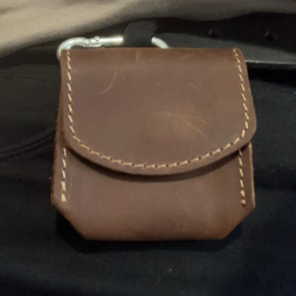 Genuine Leather Dice Case With Belt Carabiner - Stylish DND Dice ...