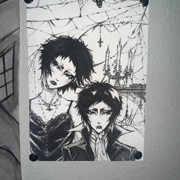 Knight Akutagawa BSD Art Print #1 | 8" X 10" - Etsy