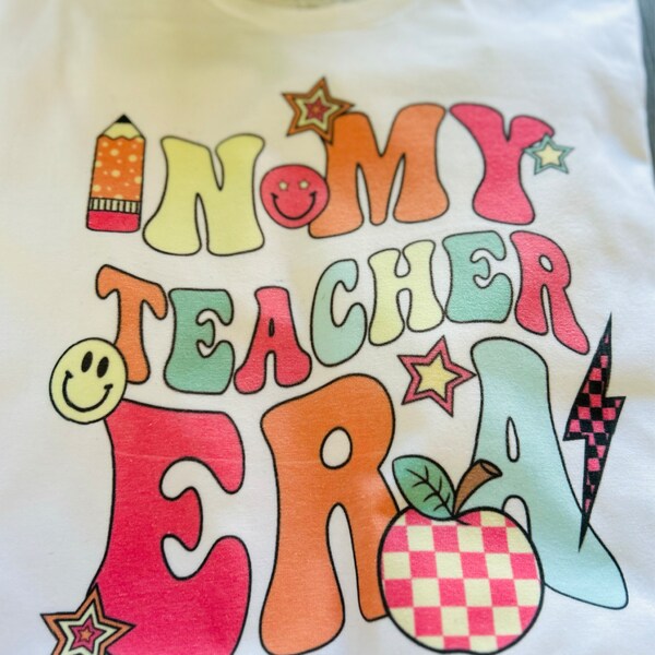 CUSTOM in My Teacher Era Png, Cool Teacher Era Png, Custom Name Teacher ...