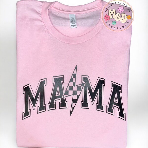 Bundle Mama Mini Lightning Bolt Svg, Retro Mama Svg, Mom Lightning Bolt ...