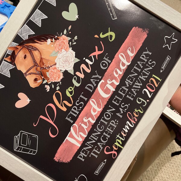 First Day of Fourth Grade School Sign Printable Boy 1st Day of 4th ...