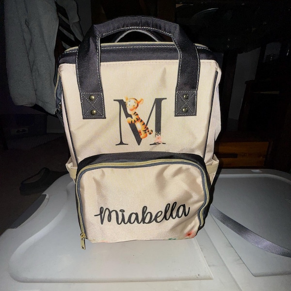 Personalized Diaper Bag Tigger Monogram Pooh Bear Diaper Bag Backpack ...