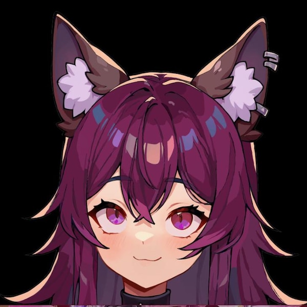 Premade Black Wolf Girl Vtuber Model: Fully Rigged for Vtube Studio - Etsy