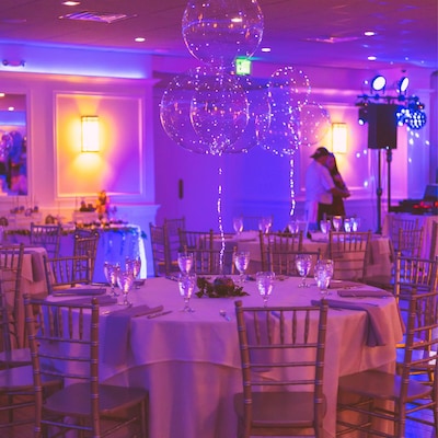 Purple LED Balloons, 18 Clear Balloons With 118 Purple Led Lights, 24 ...