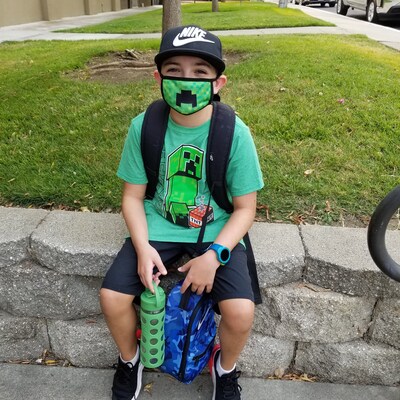 Rubik's Cube Face Mask, Rubik's Mask, Kids, Reversible, Reusable ...