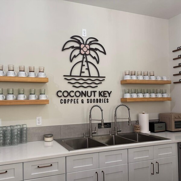 Floating Metal Letters, Business Logo Sign, Beauty Spa Sign, Cafe Sign ...