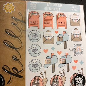 School Supply Stickers / Planner Stickers / Sticker Sheet / | Etsy